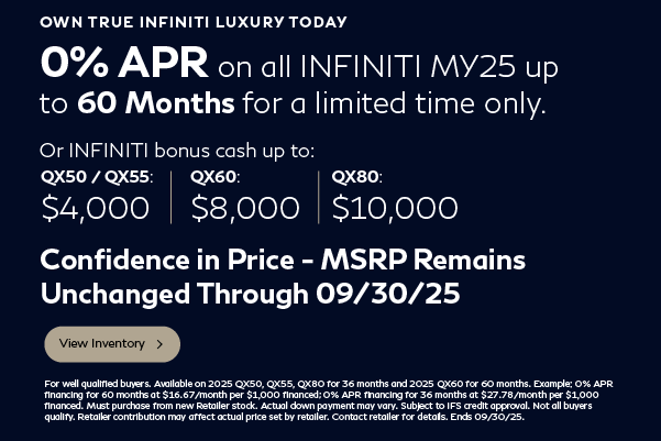 INFINITI Dealership in Egg Harbor Township NJ | Serving Egg Harbor ...